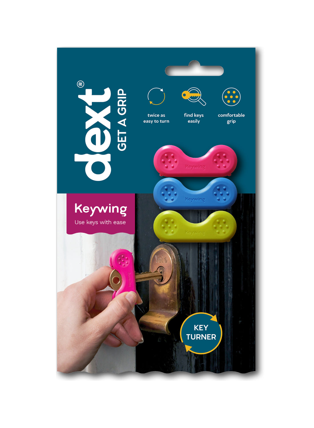 Keywing Key Turner aid (3 pack) by dext products.